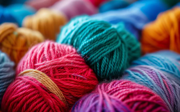 Colorful Yarn Balls HD Wallpaper by robokoboto