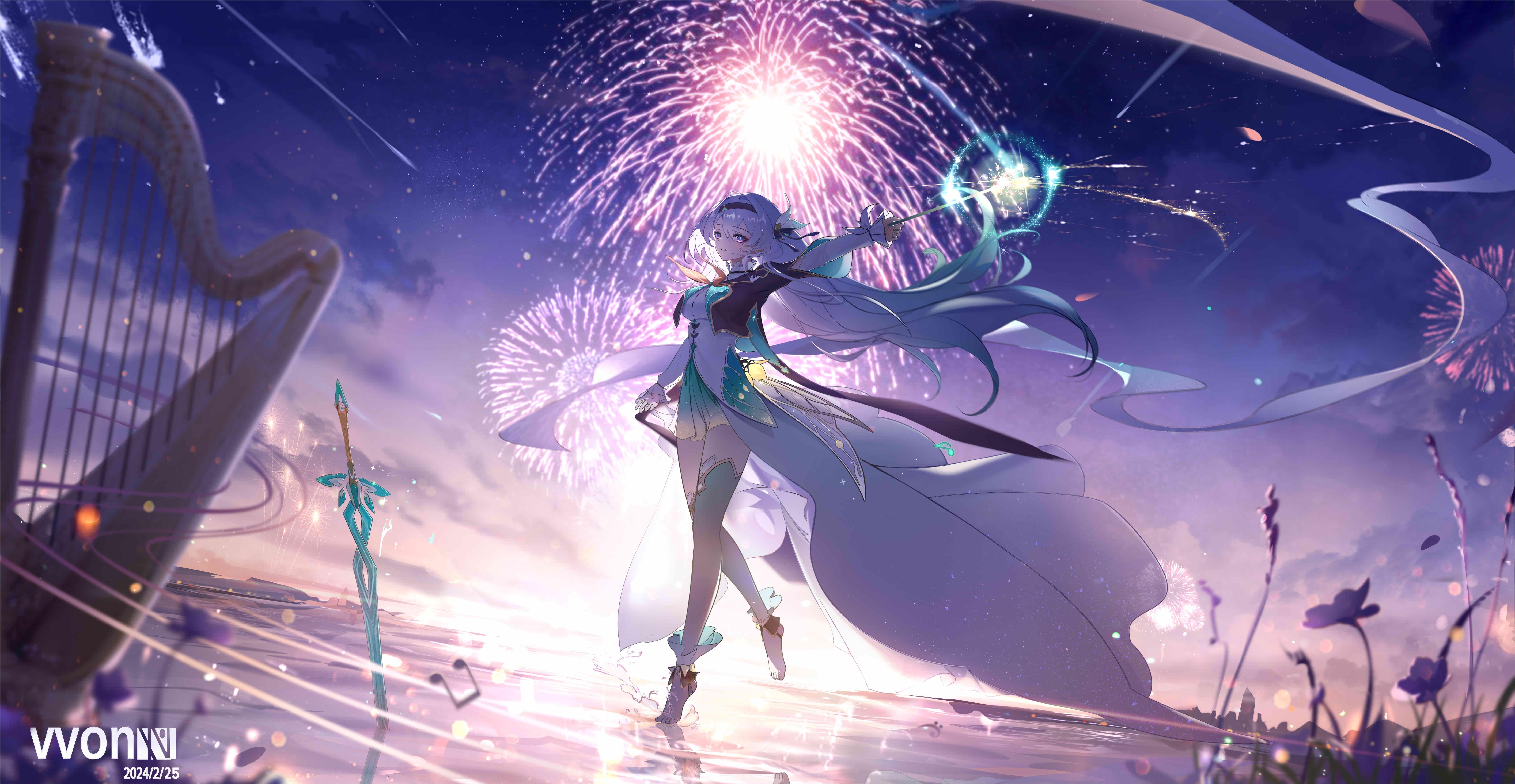 Firefly Radiance: Honkai Star Rail 8K Ultra HD Wallpaper by Vvon