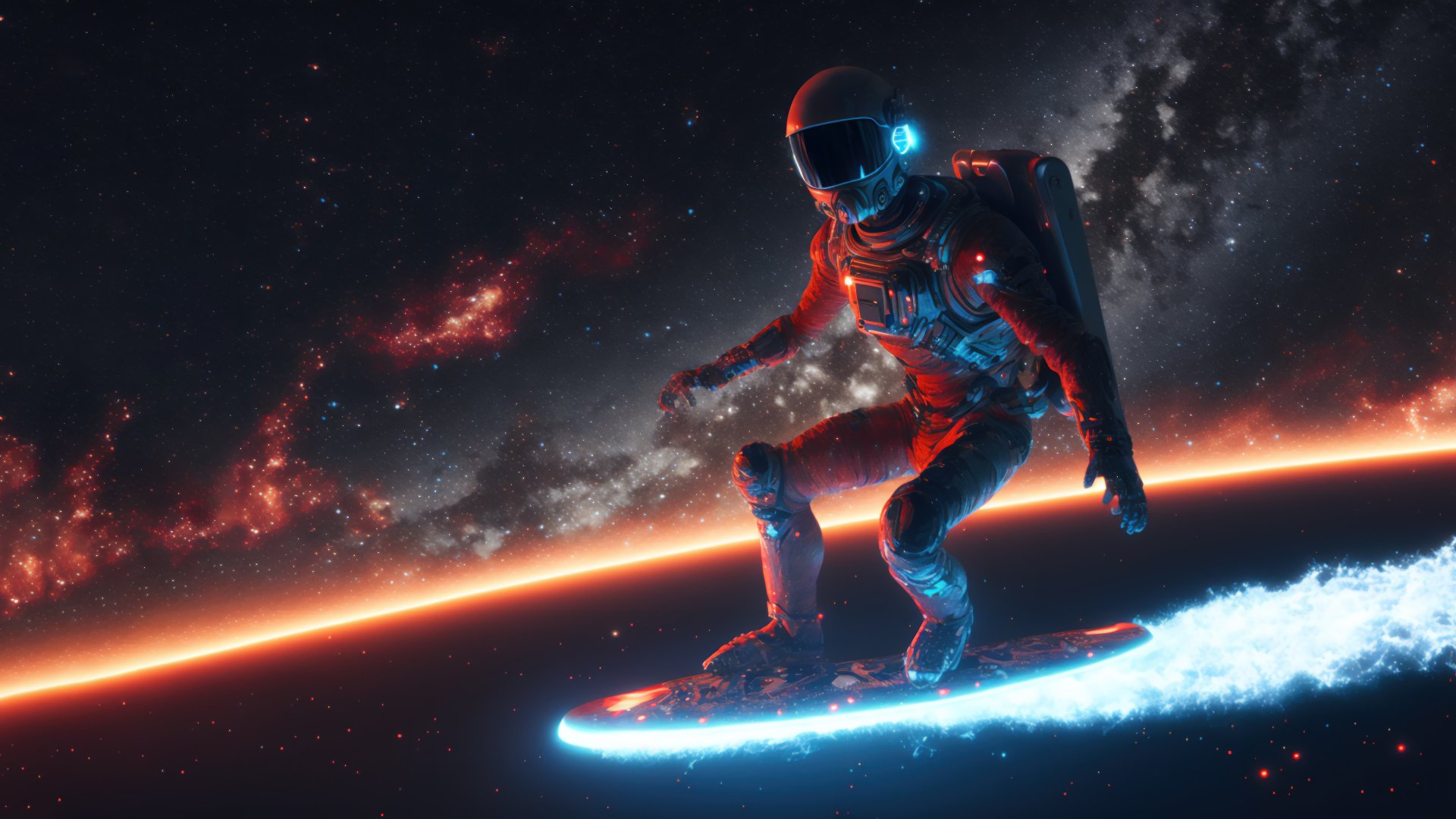 Download Digital Stars Space Galaxy Astronaut 4k Ultra HD Wallpaper