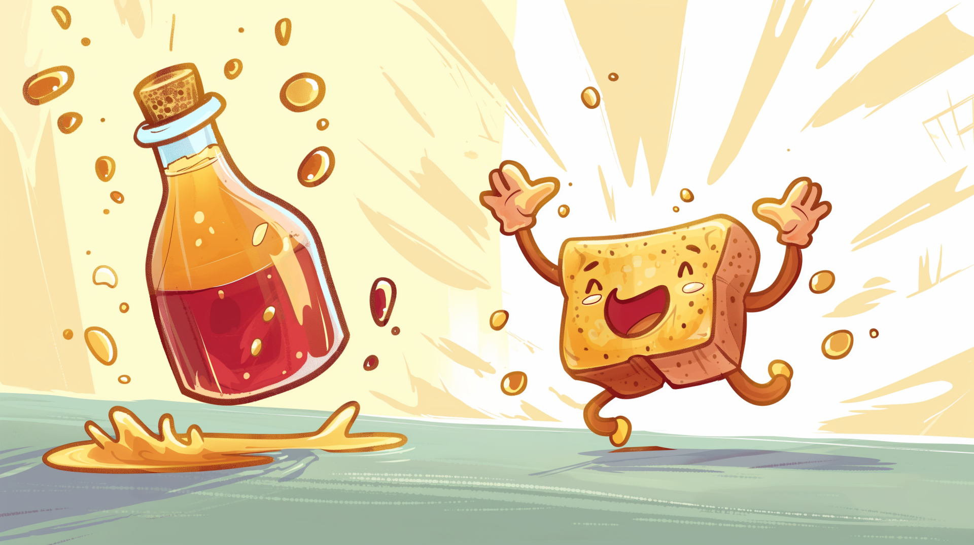 Joyful Toast and Syrup HD Wallpaper by RyMishRy