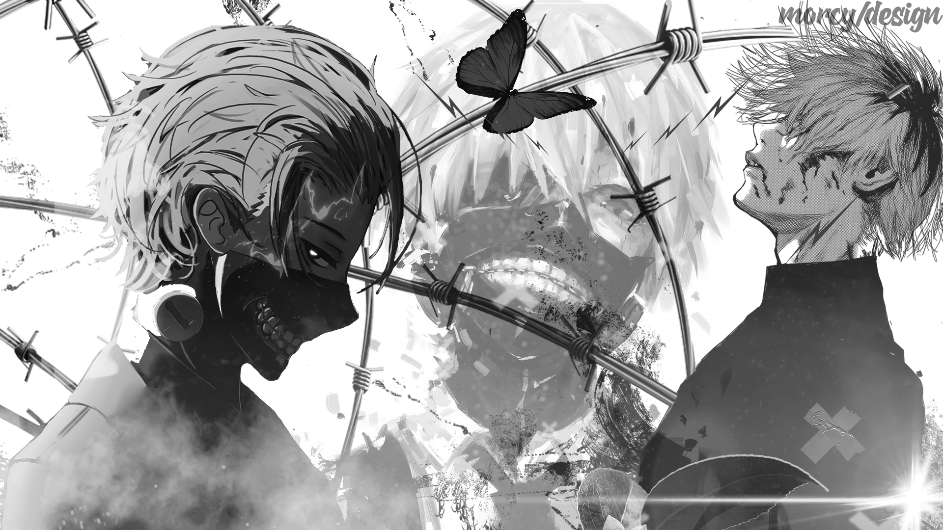 Ken Kaneki Unleashed: Tokyo Ghoul HD Anime Wallpaper