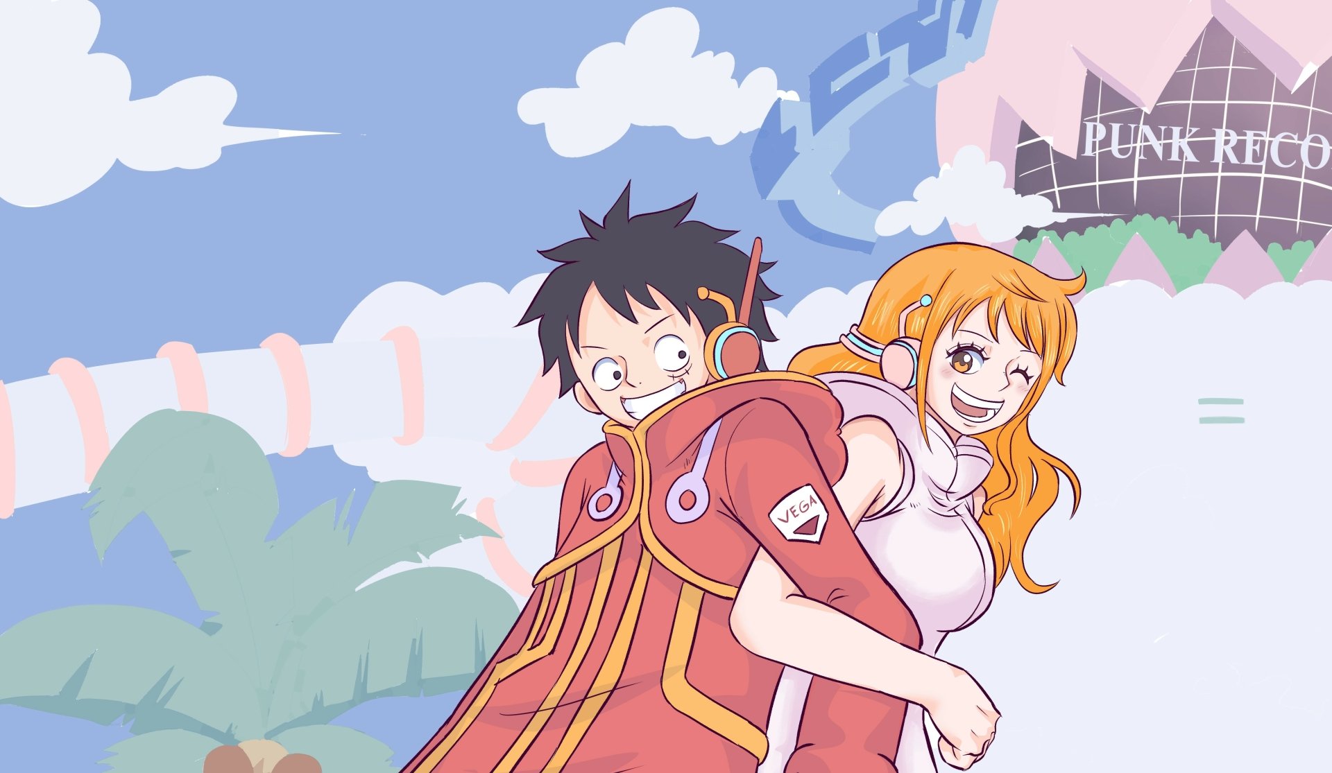 Epic 4K One Piece Wallpaper: Monkey D. Luffy & Nami Adventure Scene by ...