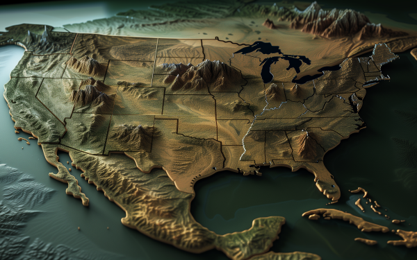 Map Of The Usa - Desktop Wallpapers, Phone Wallpaper, PFP, Gifs, and More!