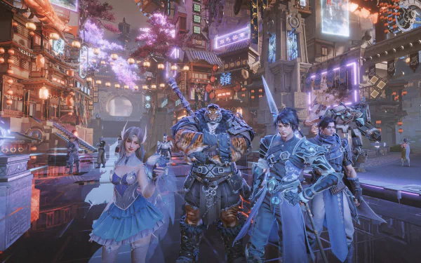 Perfect New World Game Warrior HD Wallpaper