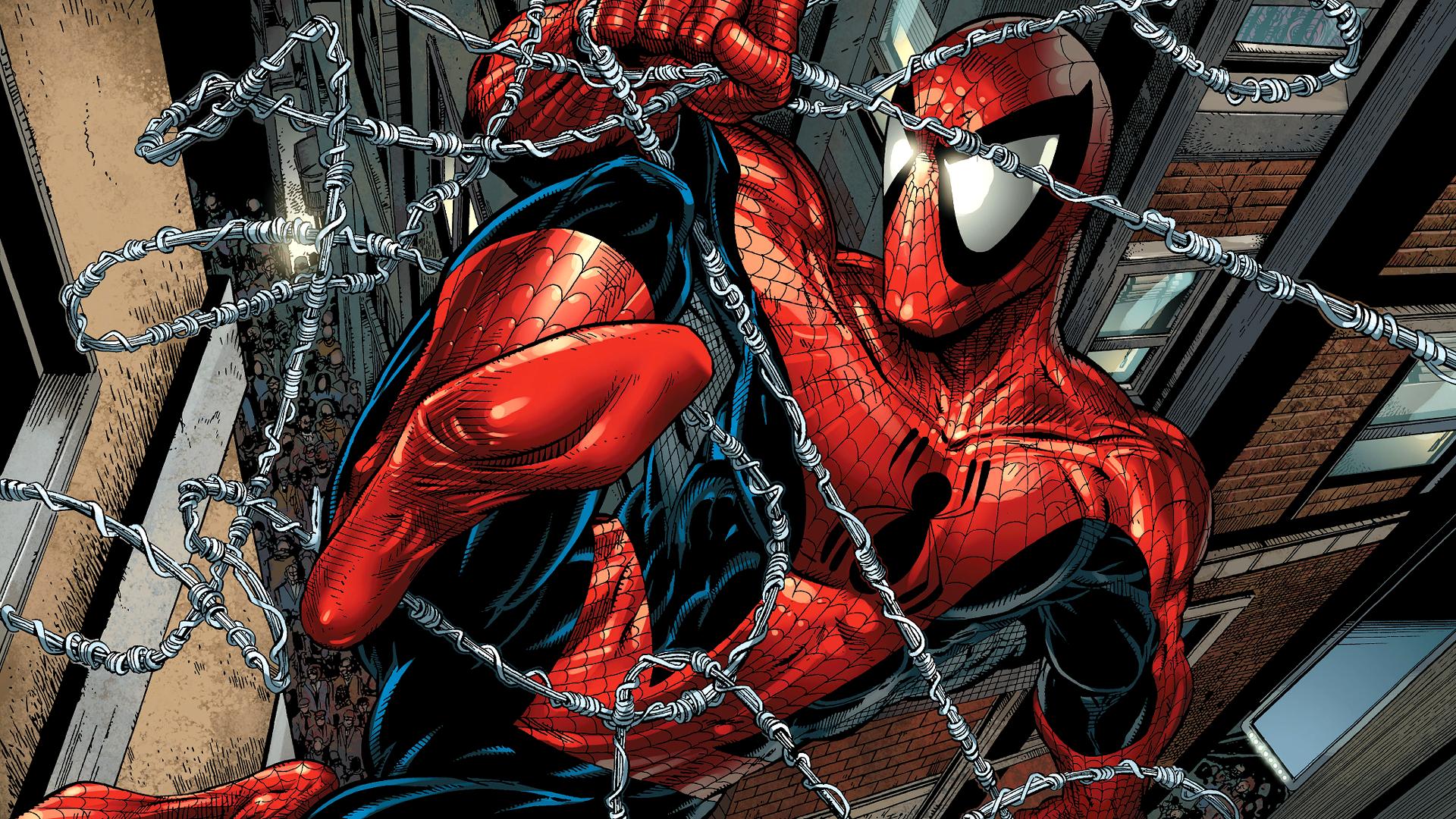 Spider-Man HD Wallpaper by Todd McFarlane: Dynamic Web-Slinging Action