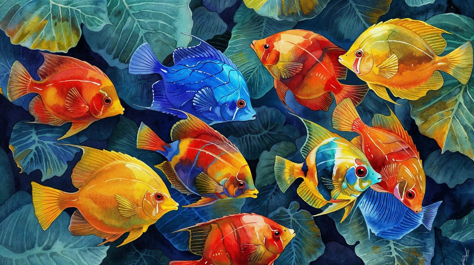 Colorful Tropical Fish HD Wallpaper - Download Free! by patrika