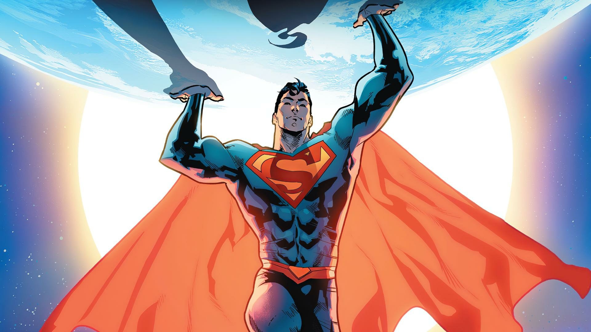 Superman Rising — Jorge Jiménez HD Wallpaper