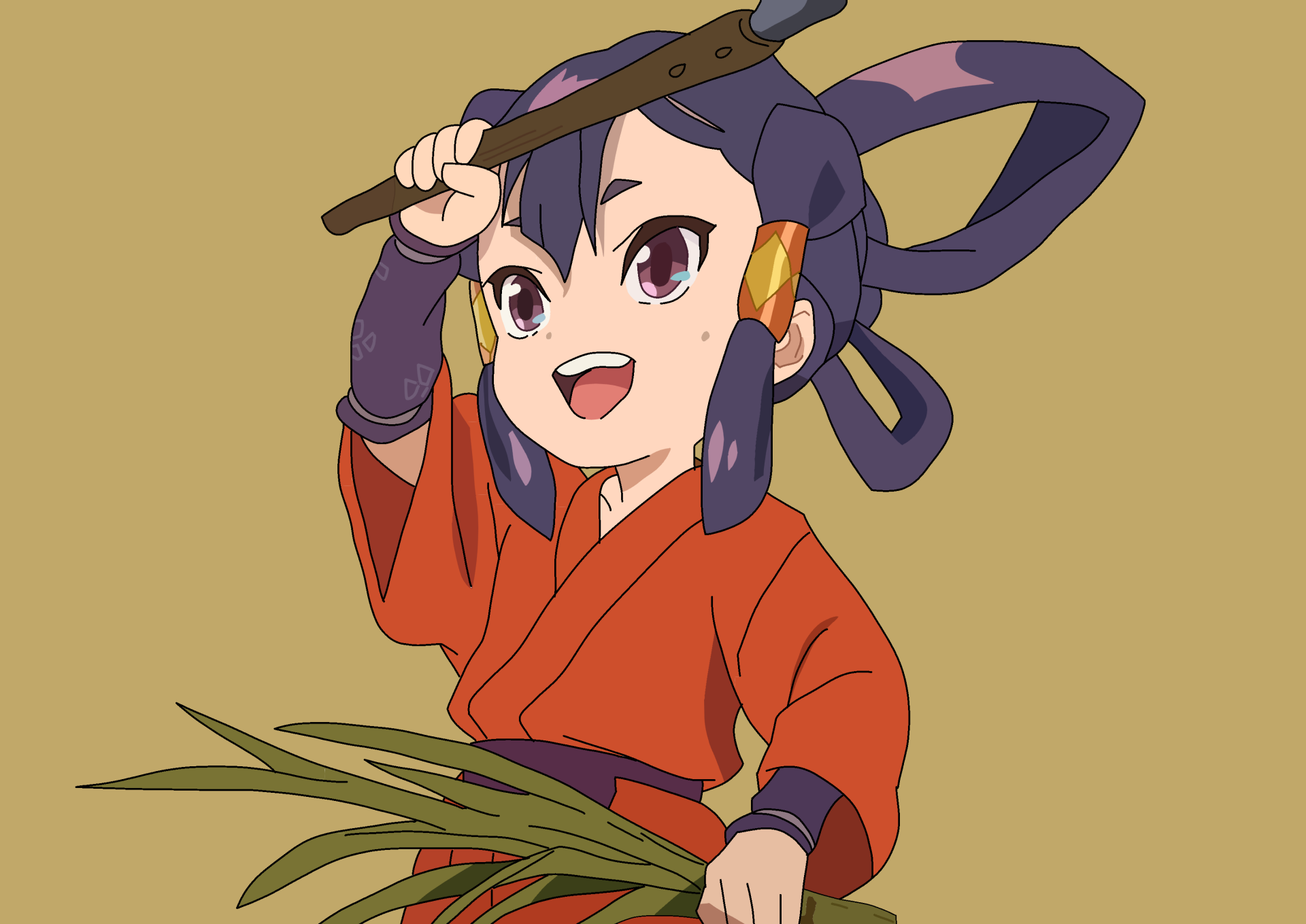 Download Anime Sakuna: Of Rice And Ruin Sakuna-hime HD Wallpaper by 山勝