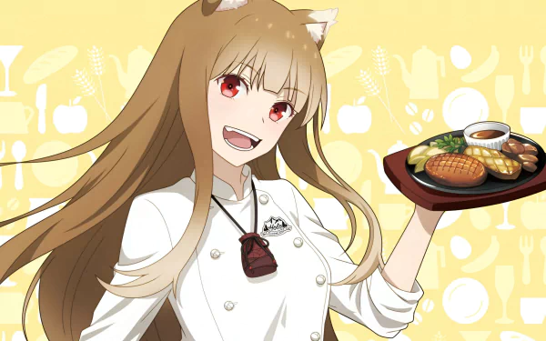 Sad Holo HD Wallpaper: A Touch of Anime Melancholy by Starsilvery