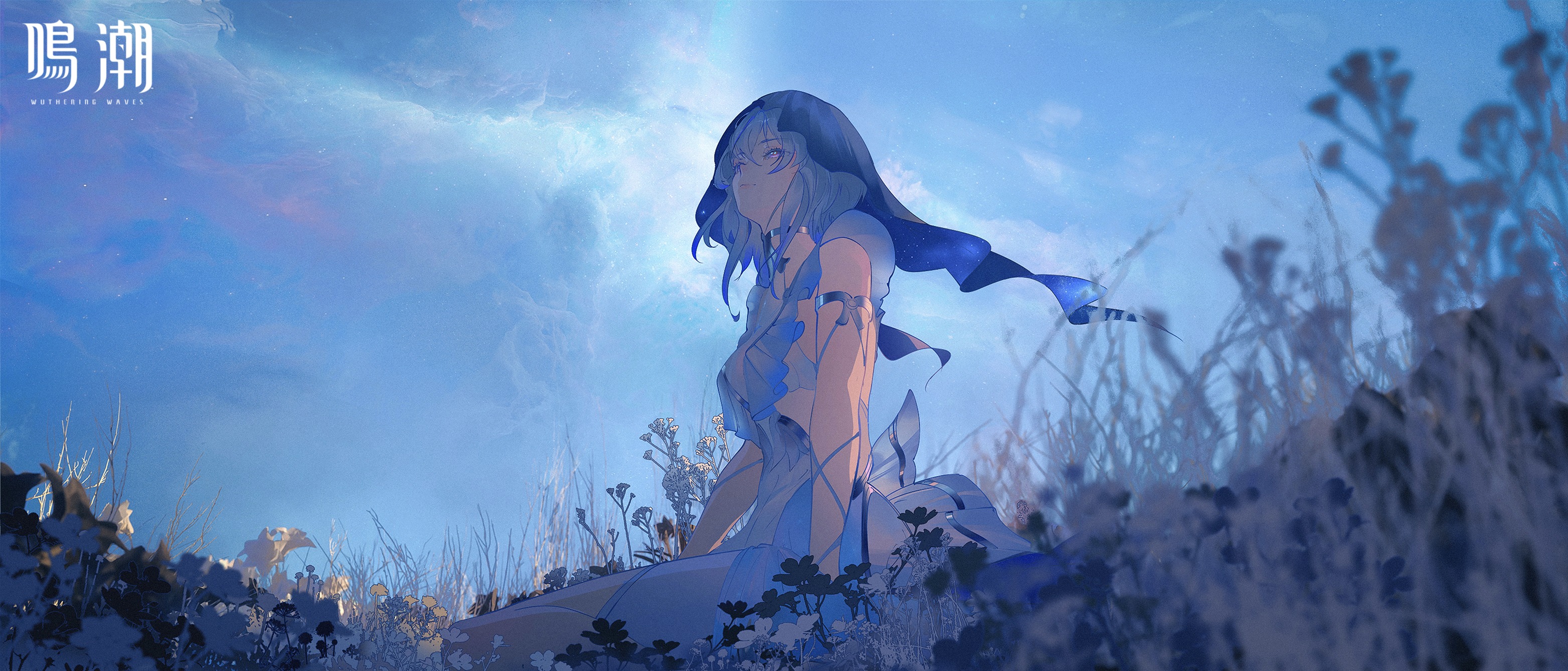 Wuthering Waves Shorekeeper HD Wallpaper - Blue Anime Aesthetic