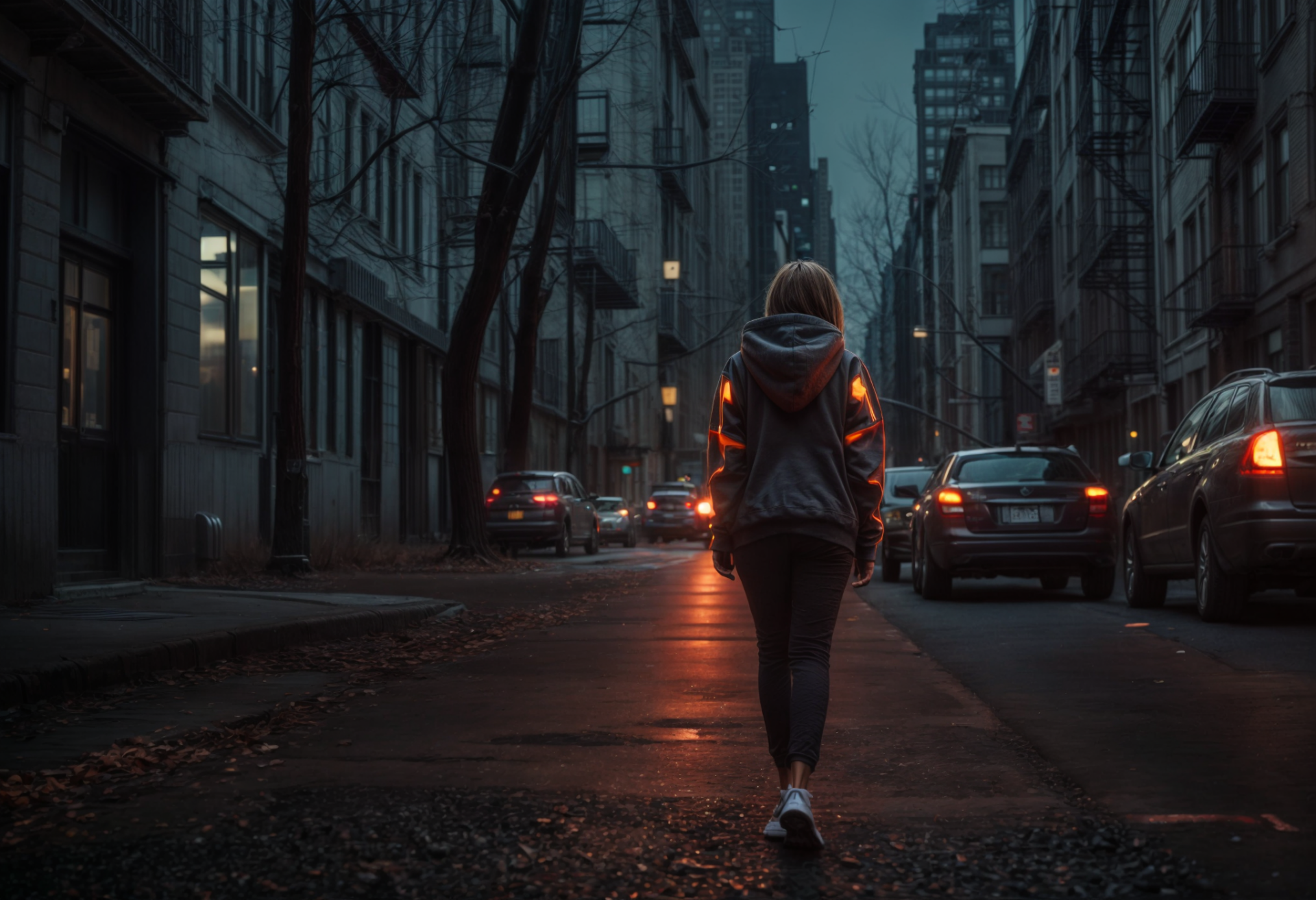 Women walking alone threw the streets by Progon