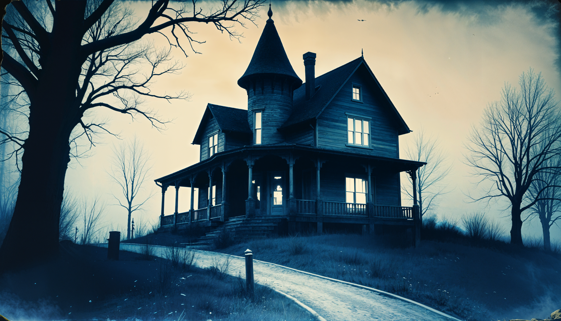 Haunted House 4K Ultra HD Wallpaper by QuantumCurator