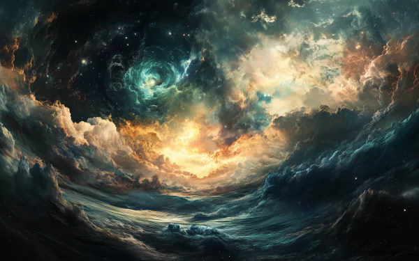 Cosmic Storm: A Stunning 4K Ultra HD Wallpaper Experience by QuantumCurator