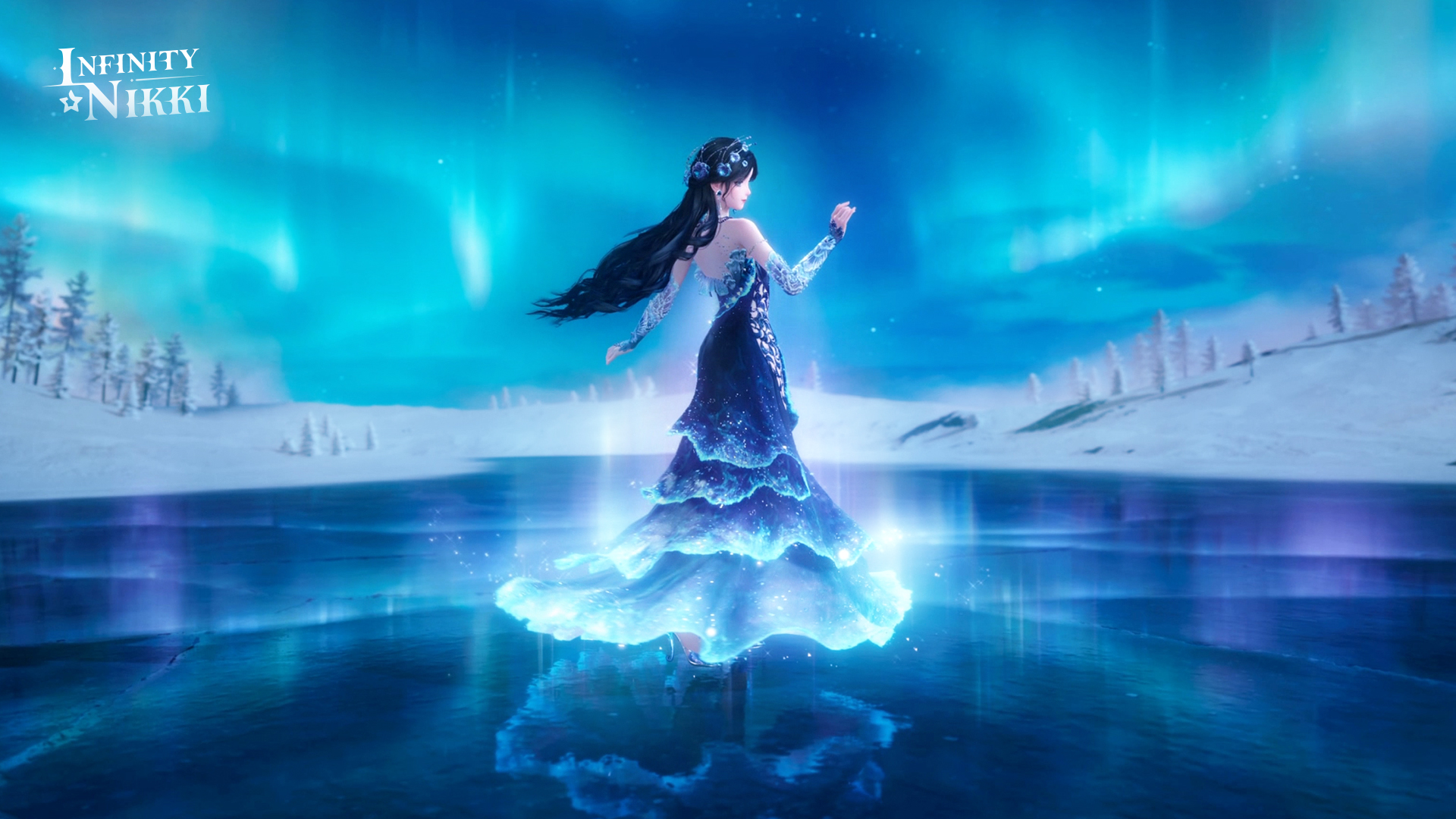 Infinity Nikki HD Wallpaper: Enchanting Aurora Vibes