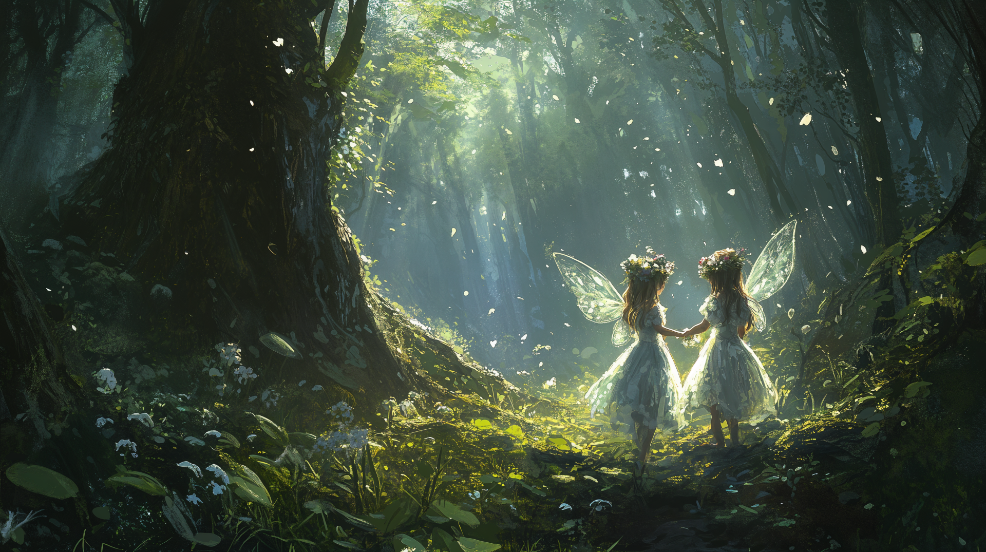 Enchanted Forest Fairies - 4K Ultra HD Wallpaper by robokoboto