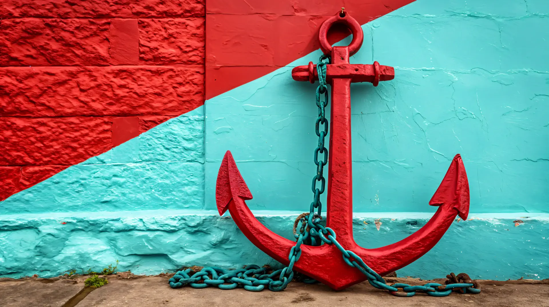 Vibrant Anchor Art: 4K Ultra HD Wallpaper by QuantumCurator