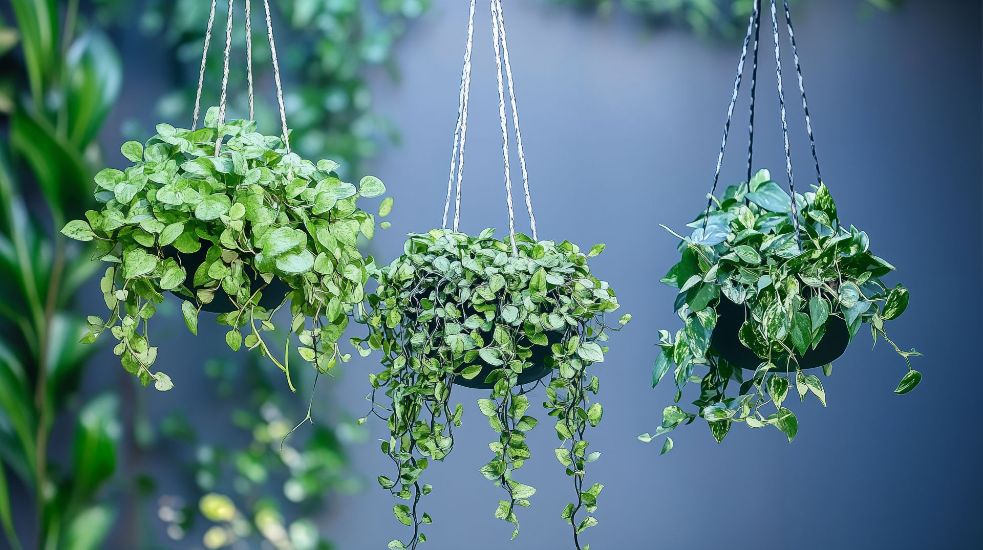 Serene Hanging Plants in Stunning 4K Ultra HD Wallpaper by robokoboto
