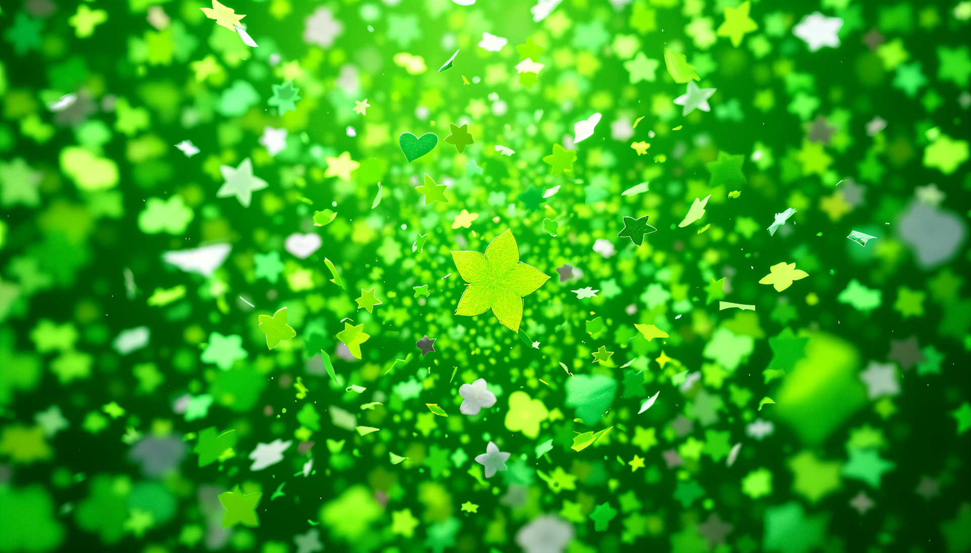 Vibrant Green Confetti - 4K Ultra HD Wallpaper by QuantumCurator