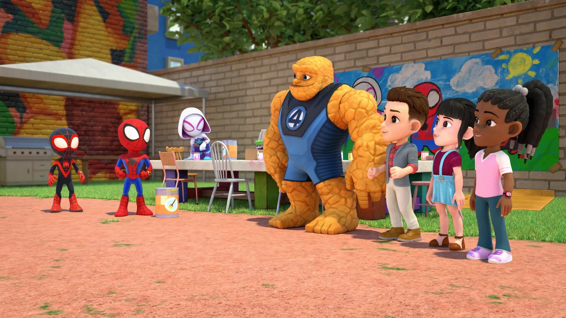 Spidey and His Amazing Friends HD Wallpaper