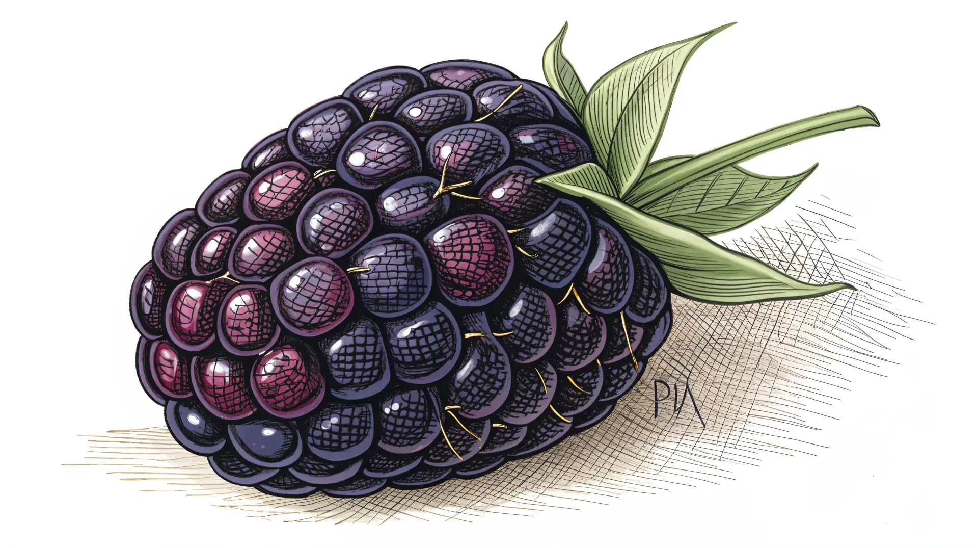 Vibrant Blackberry: A Stunning 4K Ultra HD Wallpaper by QuantumCurator