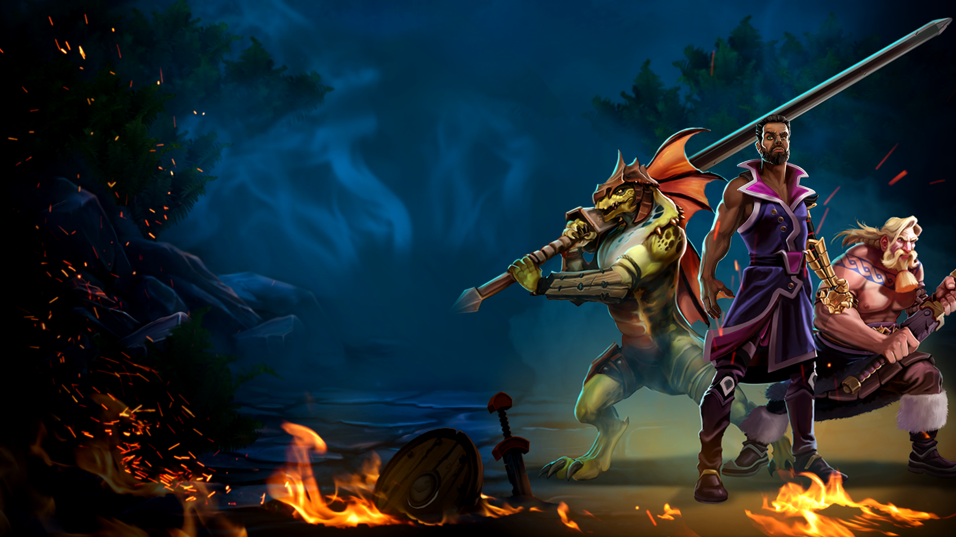 Epic Dragonborn Adventure: HD Wallpaper from RuneScape