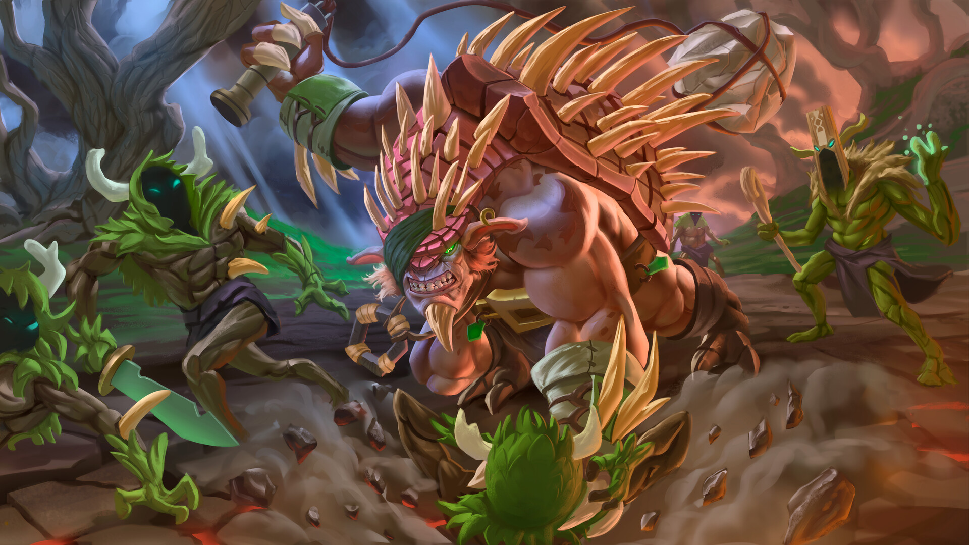 Epic DotA HD Wallpaper: Clash of the Titans by William D Menossi