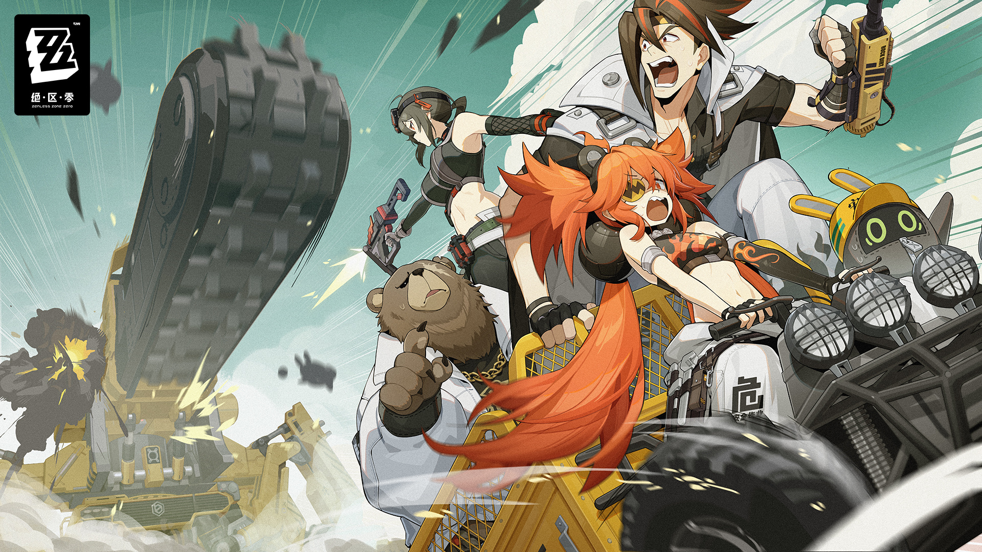 Zenless Zone Zero HD Wallpaper: Koleda Belobog & Friends in Action