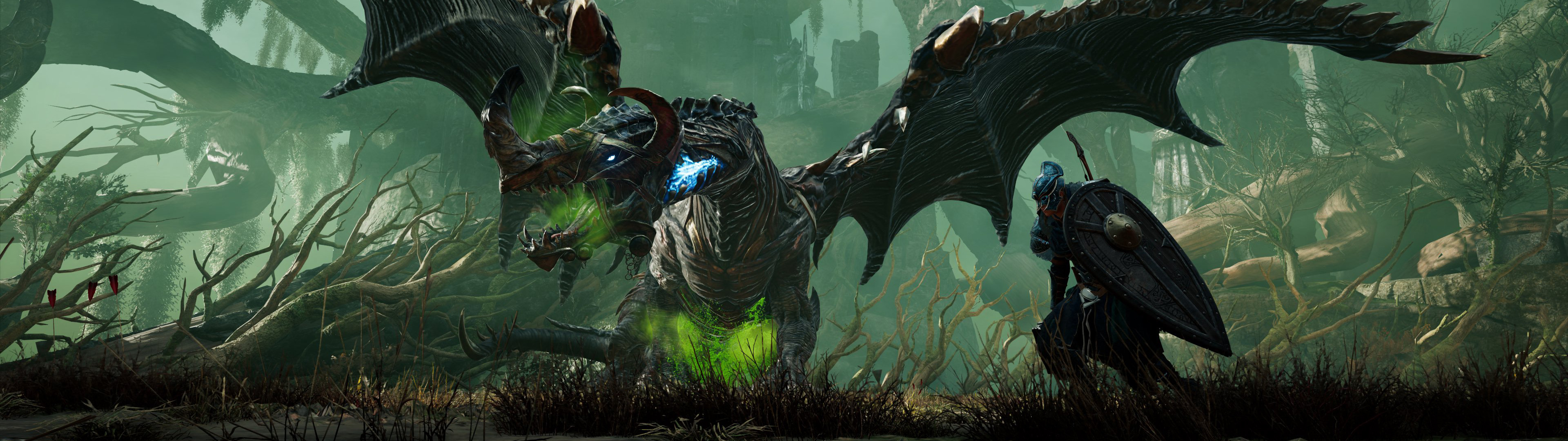 Assassin's Creed Valhalla HD Wallpaper – Epic Dragon Battle Scene