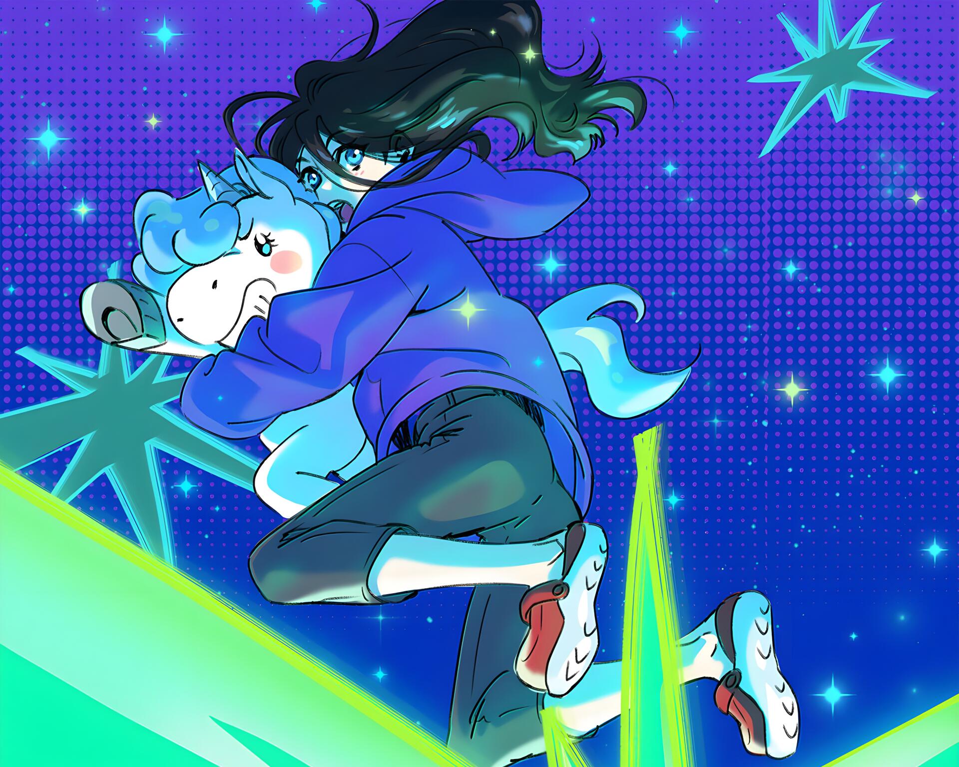 4K Ultra HD Anime Wallpaper: Zenshu's Natsuko Hirose & Unio in Action