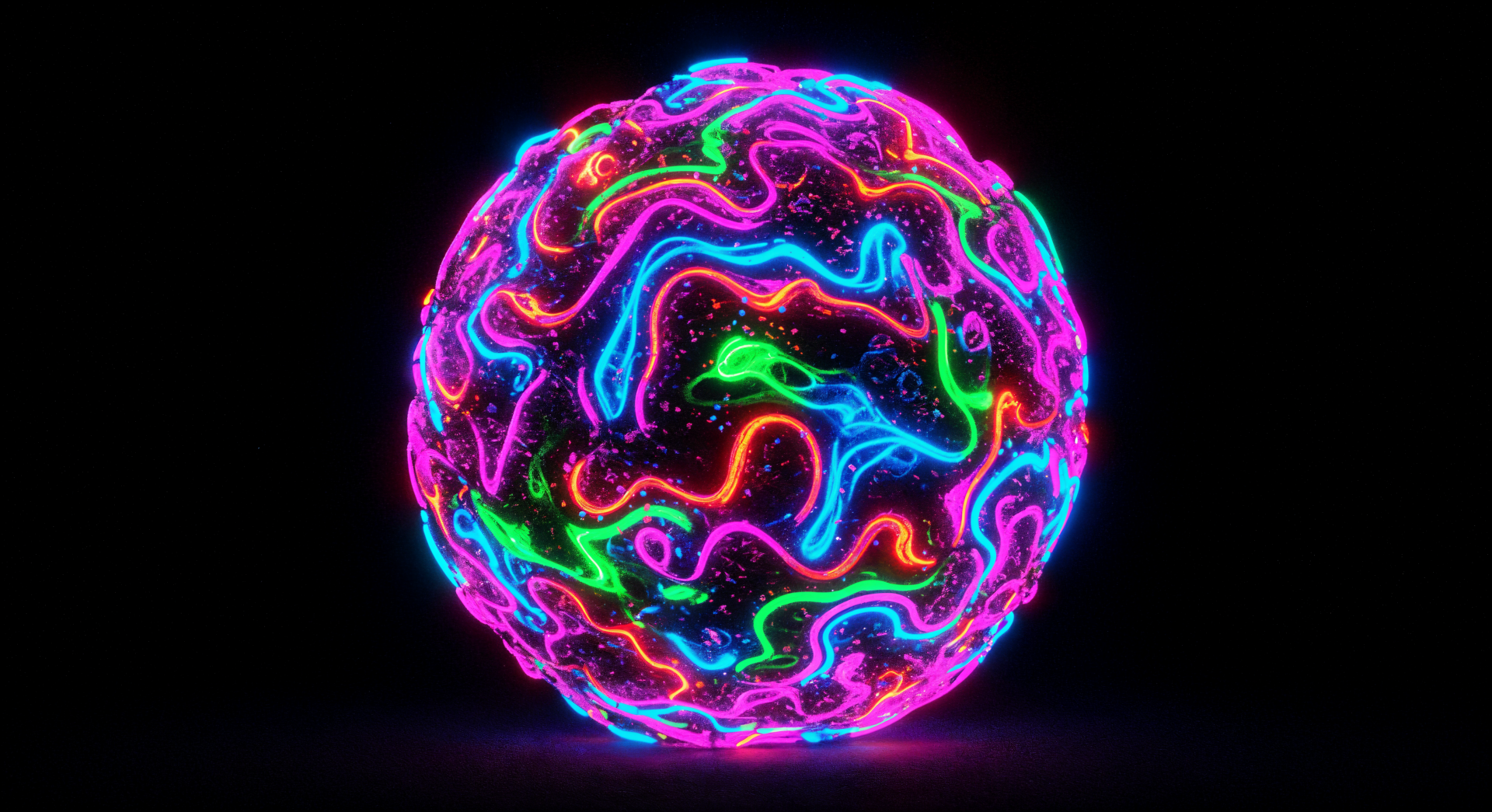 Vibrant Neon Swirls: 4K Ultra HD Wallpaper by QuantumCurator ...