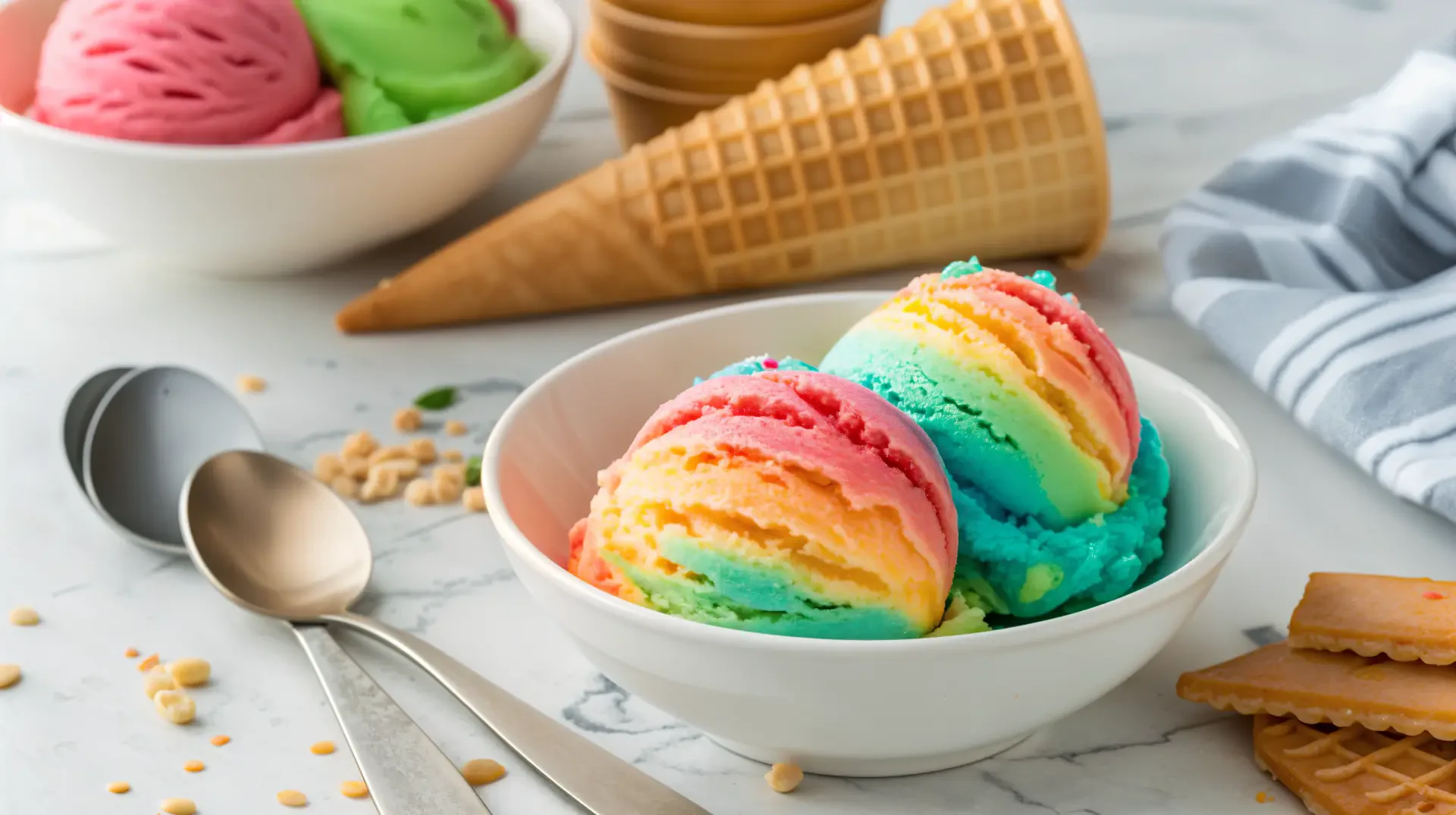 Colorful Gelato Delight - 4K Ultra HD Wallpaper by QuantumCurator