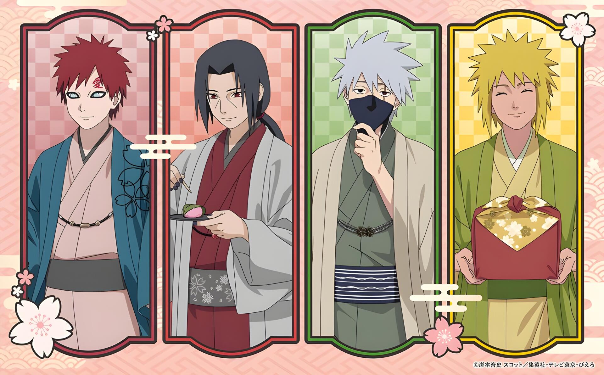 Naruto: Shinobi Kimono Quartet — 2K Quad HD Wallpaper | 3392x2106 ...