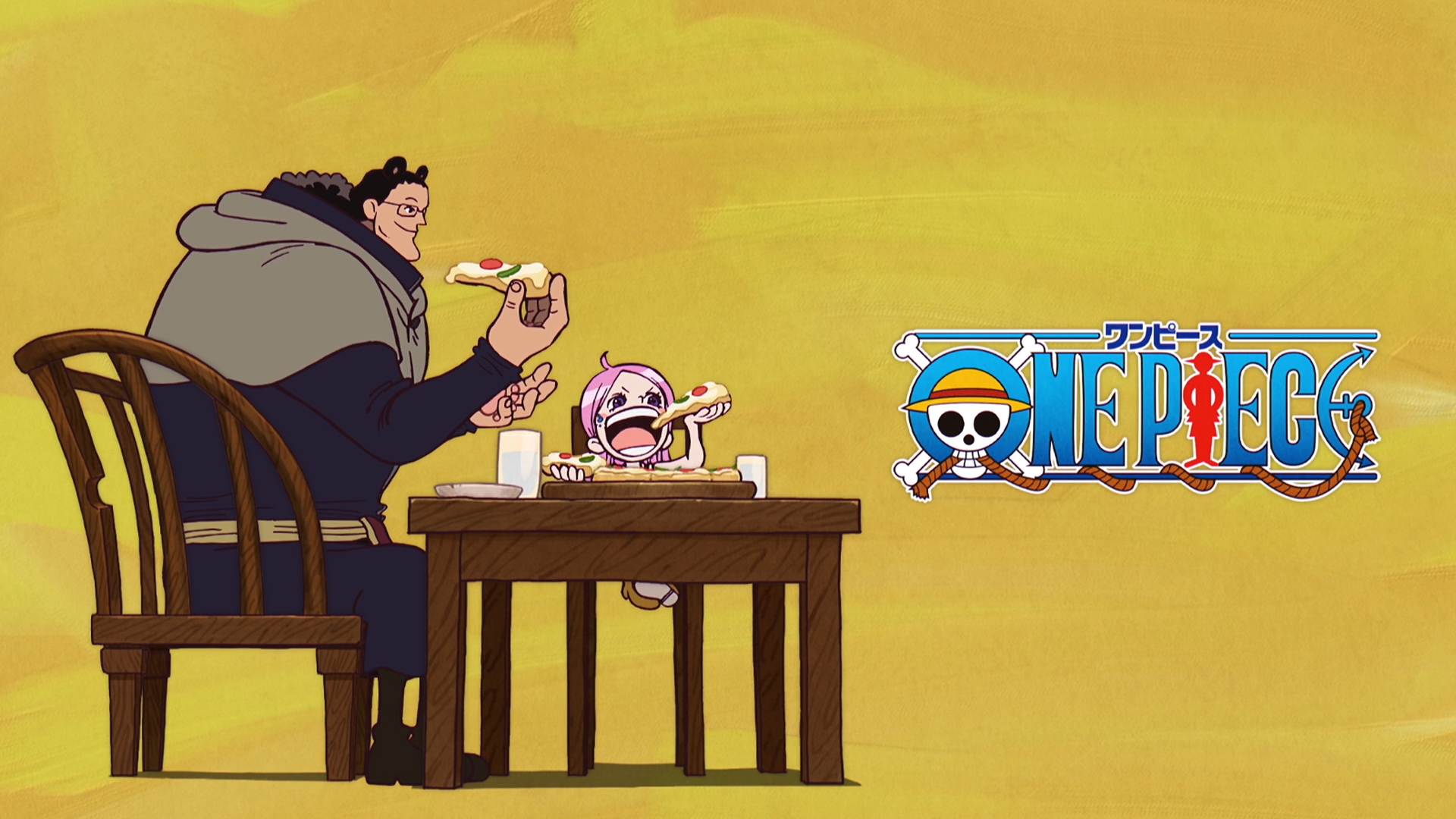 One Piece HD Wallpaper: Jewelry Bonney & Bartholomew Kuma Anime Scene