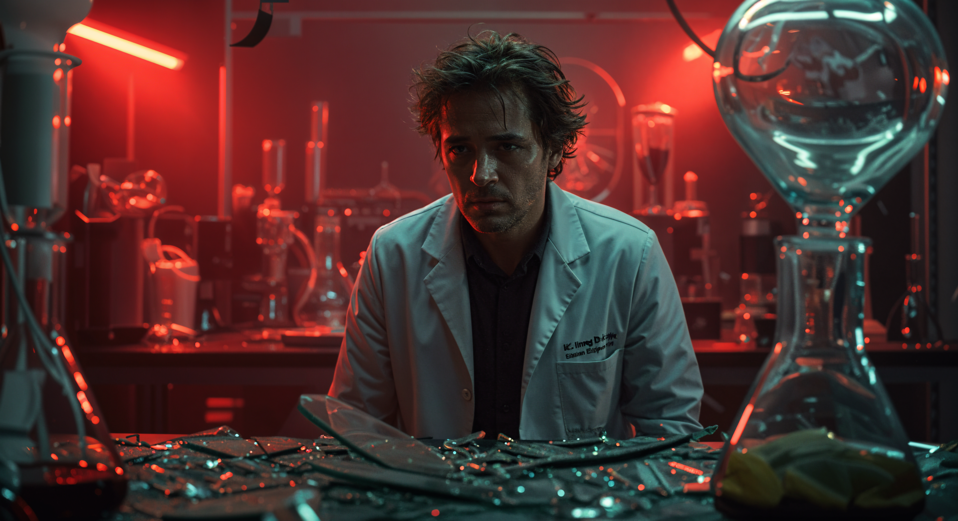4K Ultra HD Experimental Scientist in Intense Lab Wallpaper by ...