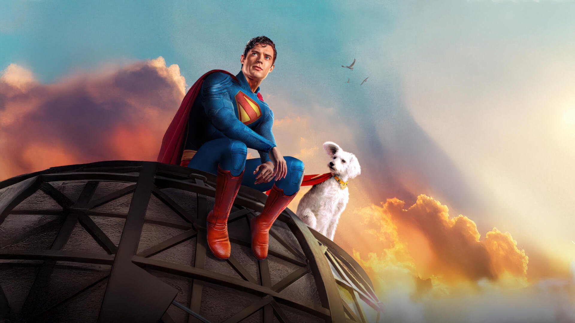 Superman 2025 & Krypto in Stunning 4K Ultra HD Wallpaper Featuring David Corenswet