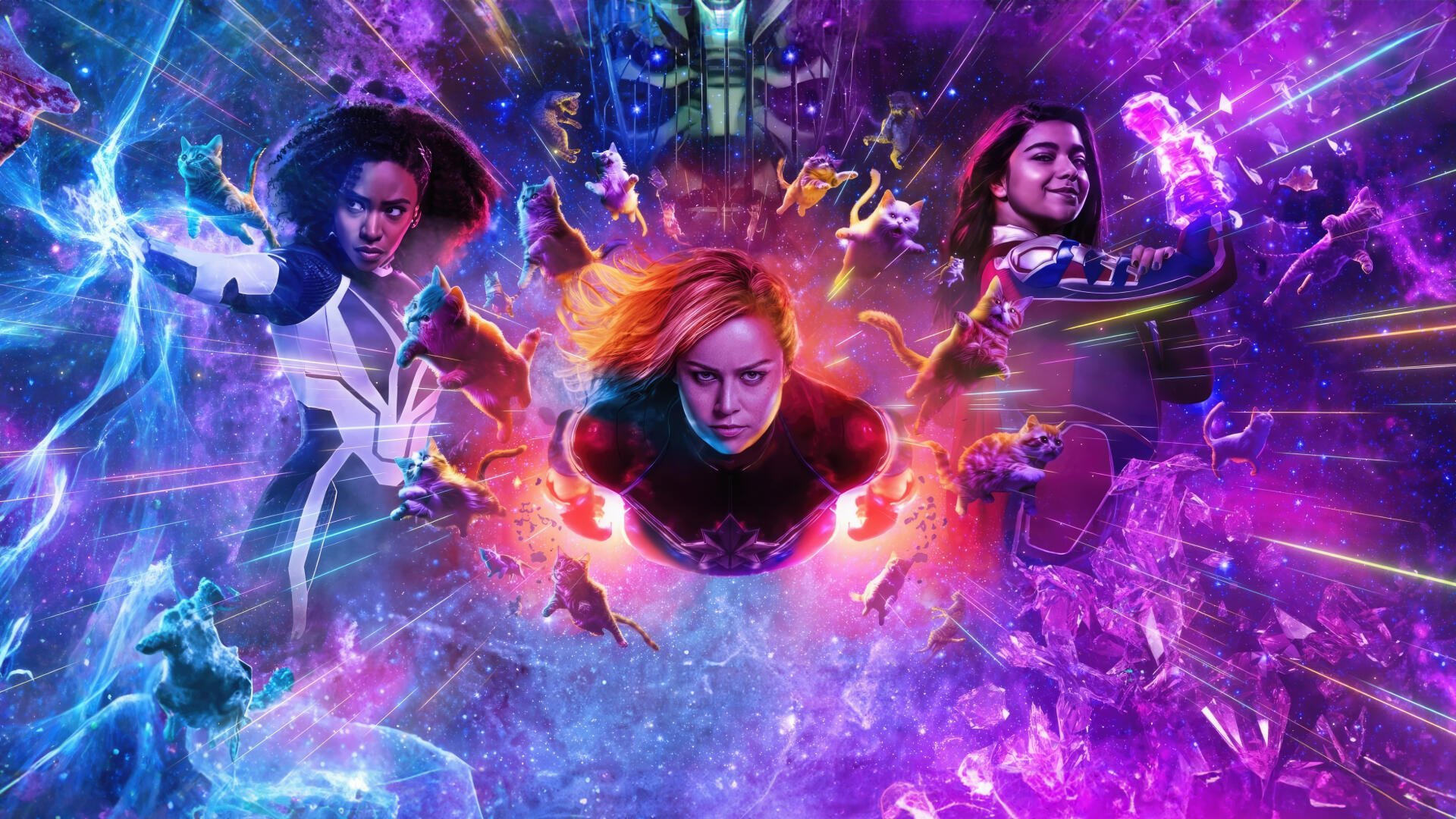 The Marvels: Cosmic 4K Ultra HD Wallpaper | The Marvels — Team Burst 4K ...