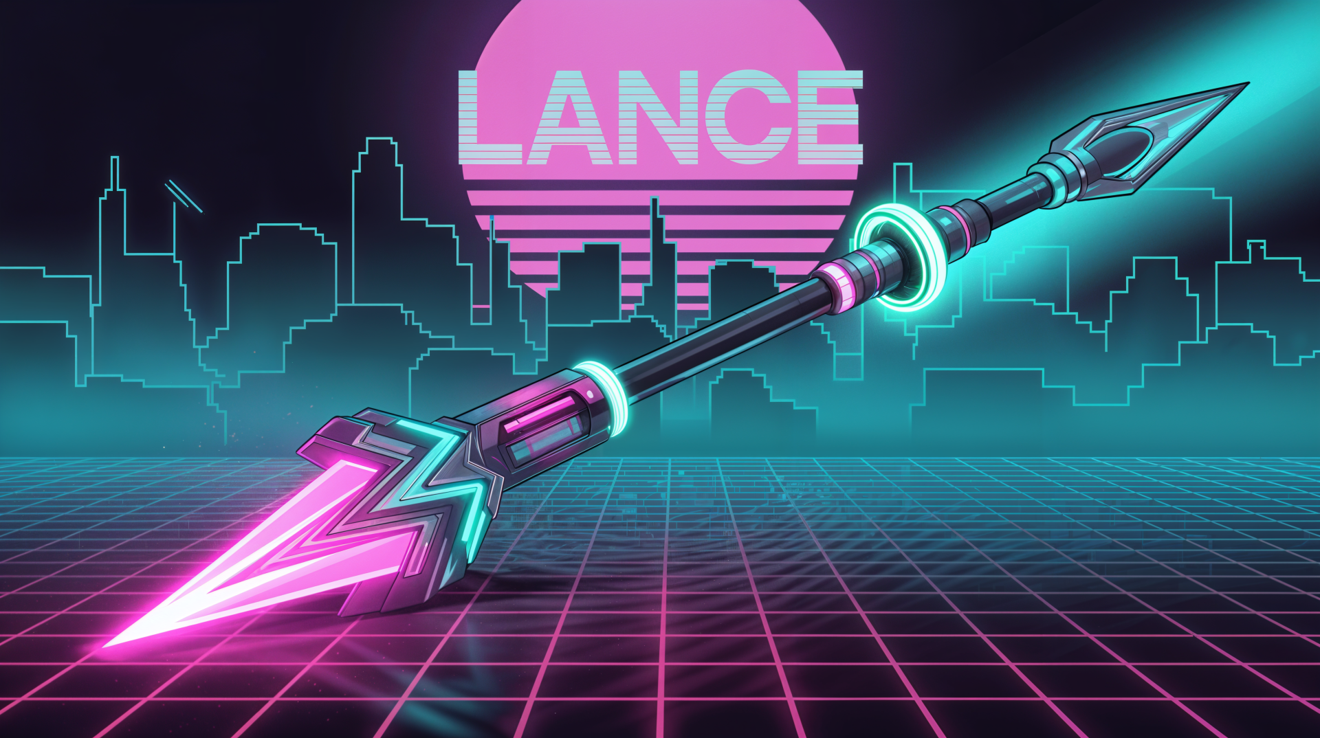Vapor Lance — 4K Ultra HD Neon Wallpaper by QuantumCurator