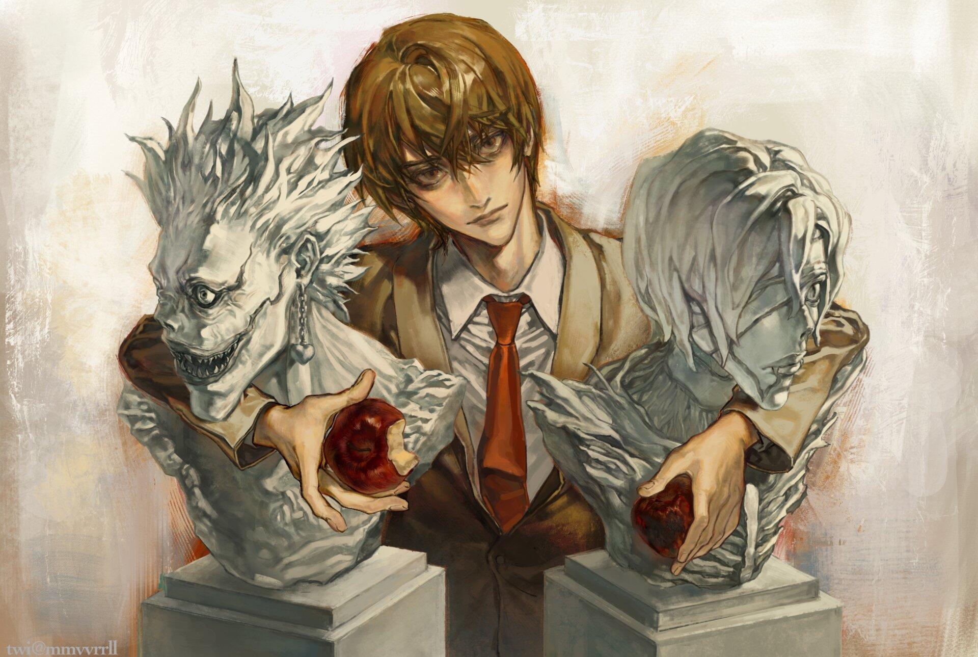 Death Note — Light Yagami & Ryuk: Apples of Fate (HD Wallpaper)