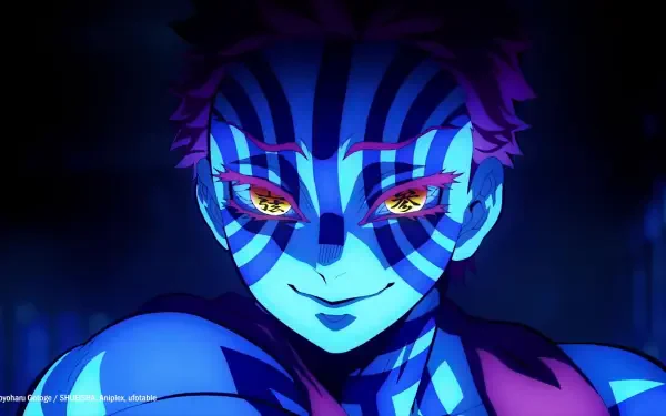 Infinity Castle Fireworks — Akaza & Koyuki HD Wallpaper