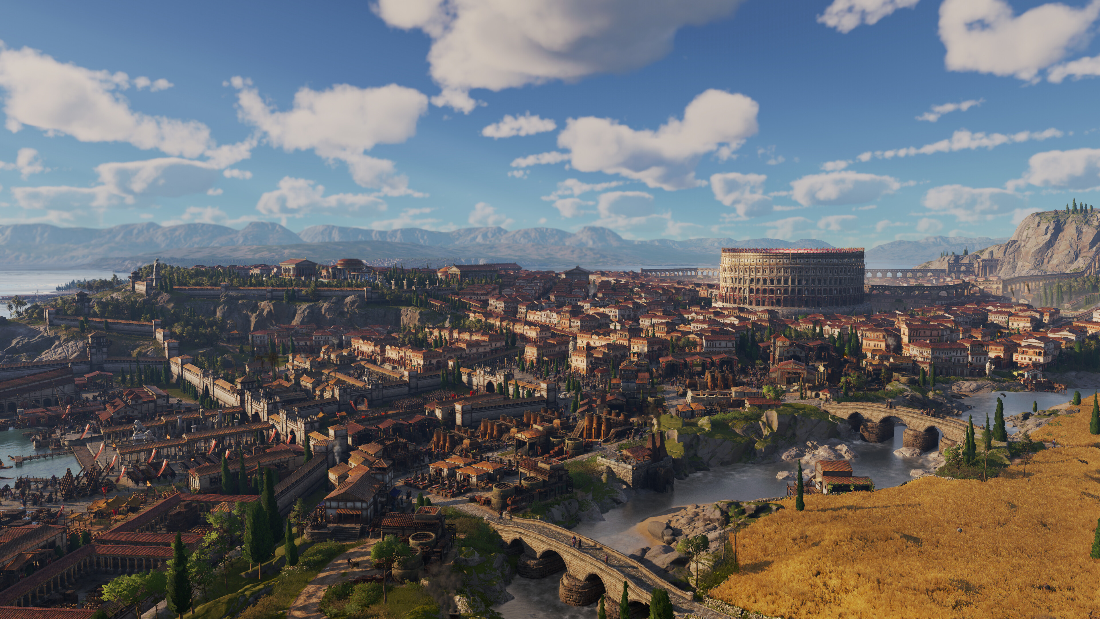 Anno 117: Pax Romana — Colosseum Panorama (4K Ultra HD Wallpaper)