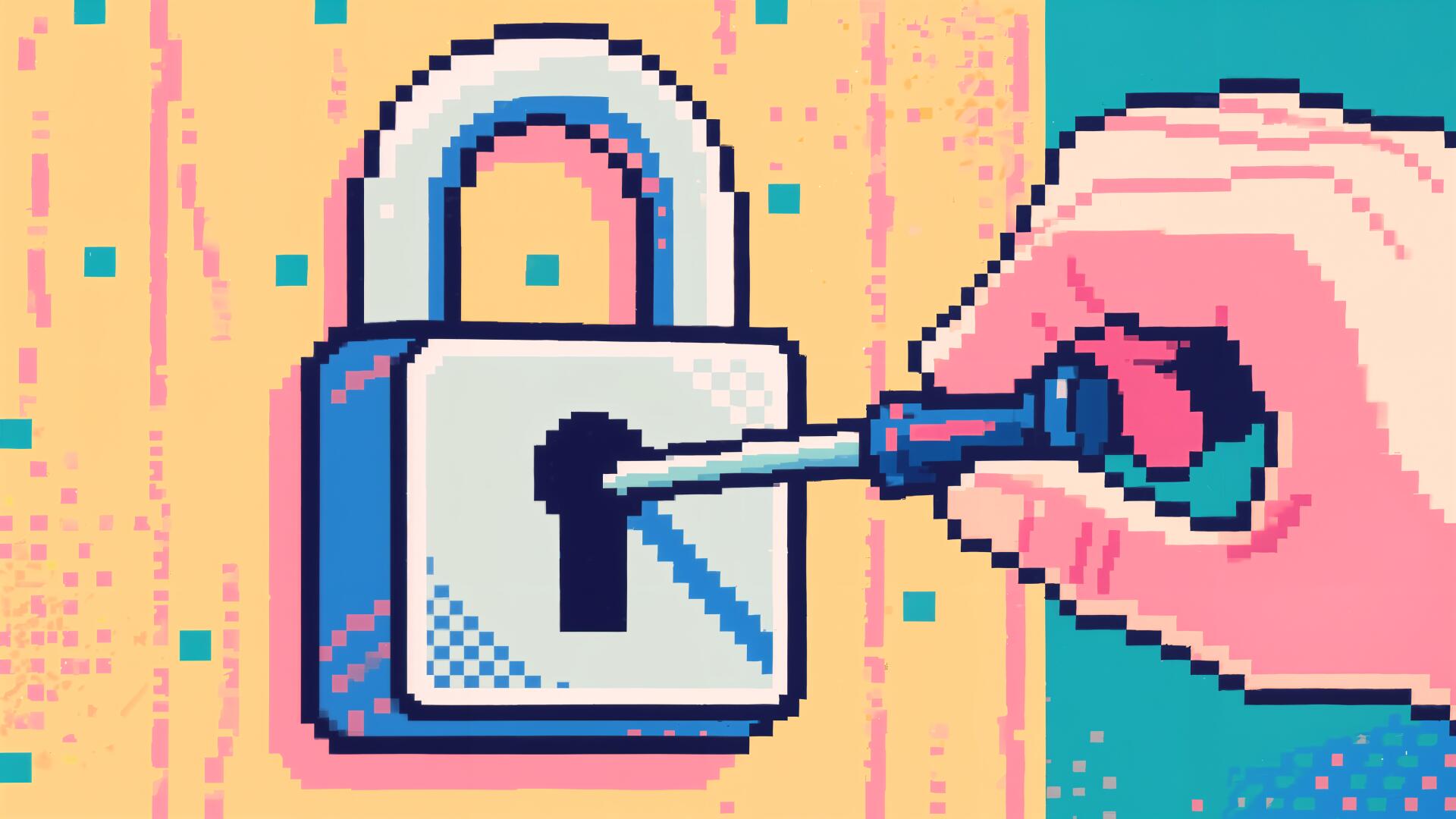 Pixel Pick: Retro Lockpicking 4K Ultra HD Wallpaper by QuantumCurator