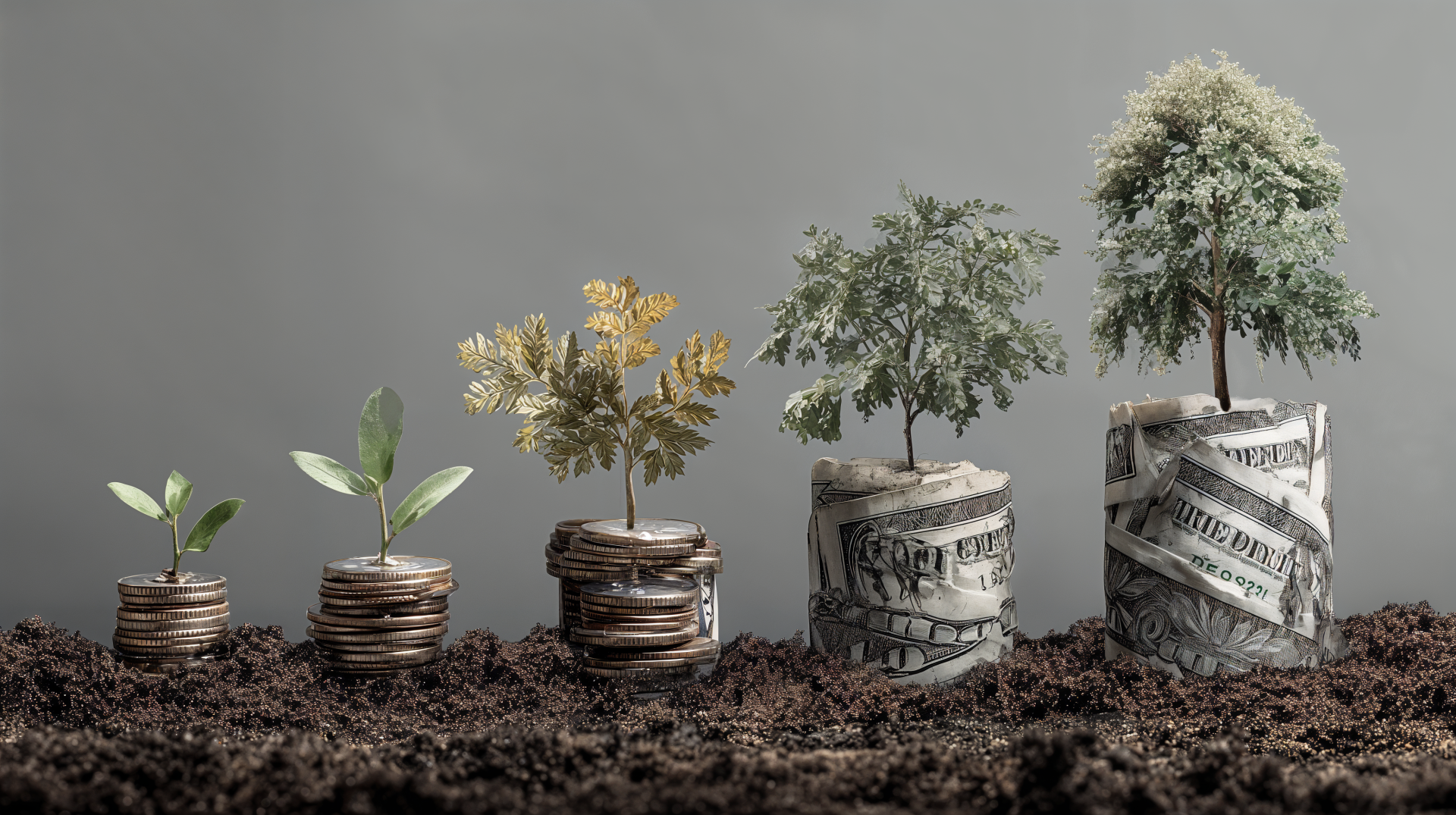 Investing Growth — 4K Ultra HD Money Trees Wallpaper by robokoboto