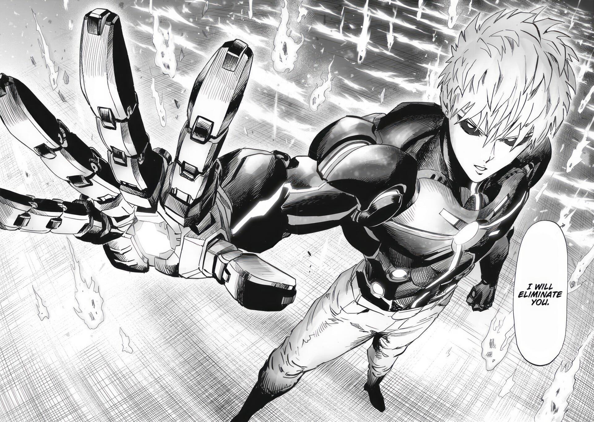 One-Punch Man — Genos: Cool Manga 4K Ultra HD Wallpaper