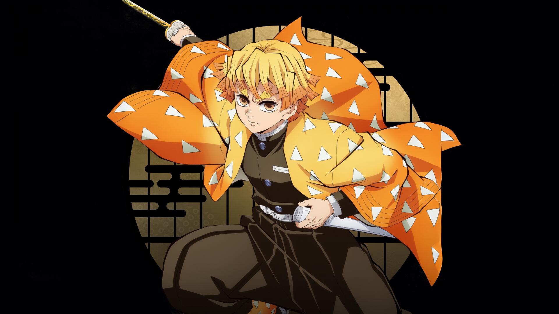 Zenitsu Agatsuma — Infinity Castle 4K Ultra HD Wallpaper