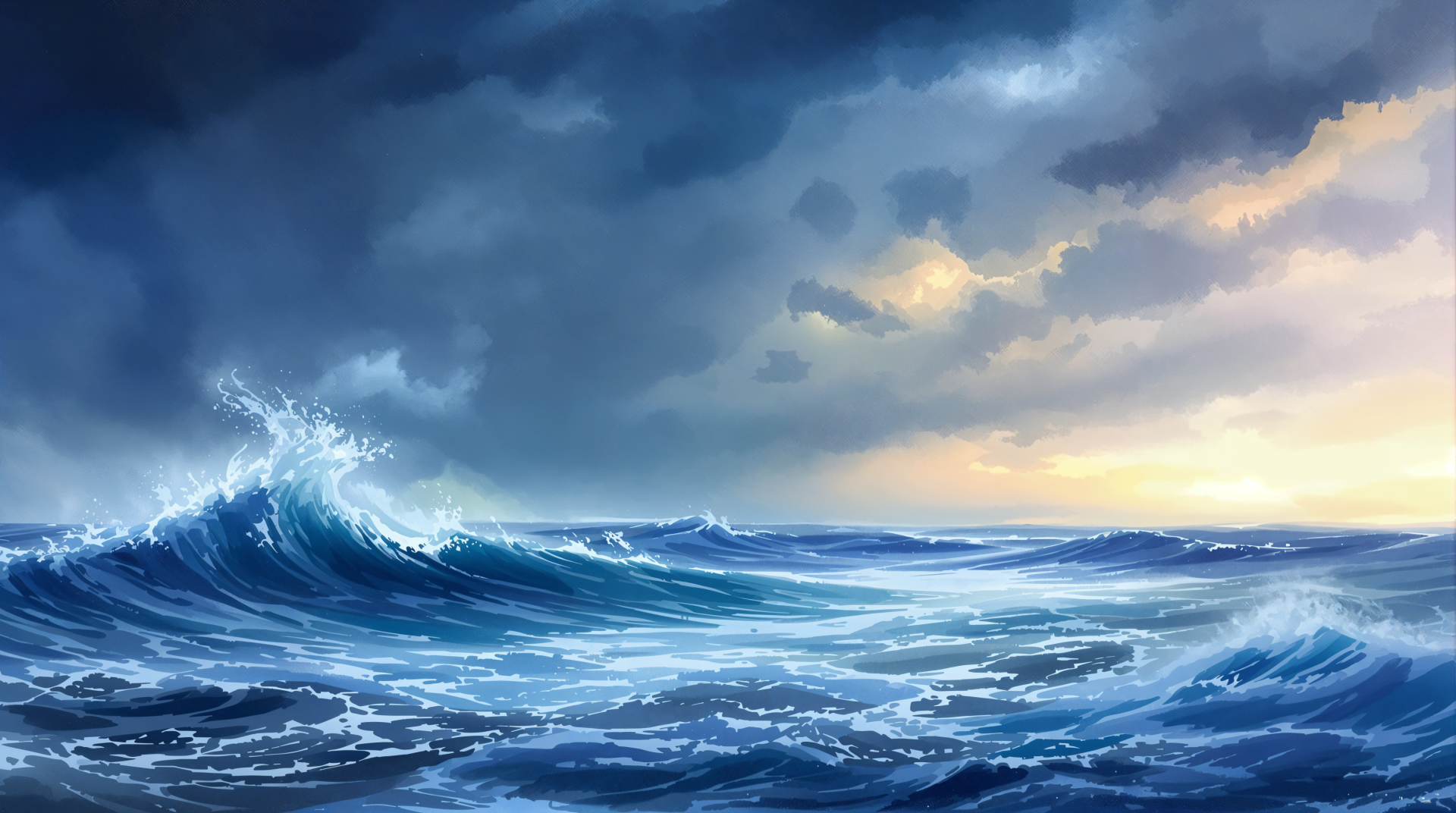 Download Ocean Storm Wave Ocean Sea Seascape Ocean Waves 4k Ultra HD Wallpaper by QuantumCurator