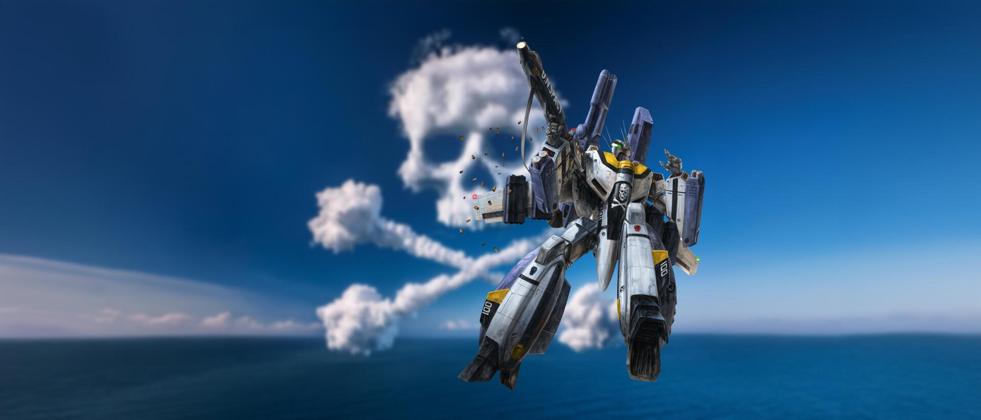 Macross Valkyrie - Robotech HD Wallpaper / Skull-Cloud Patrol - Macross HD