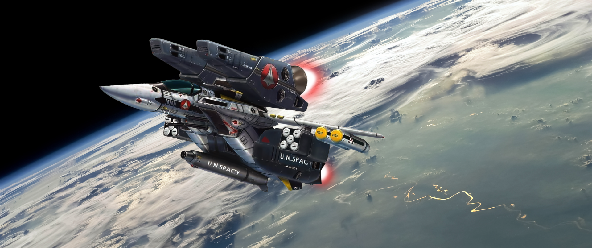 Macross Valkyrie Over Earth — HD Robotech Wallpaper by Rodrigo Barraza