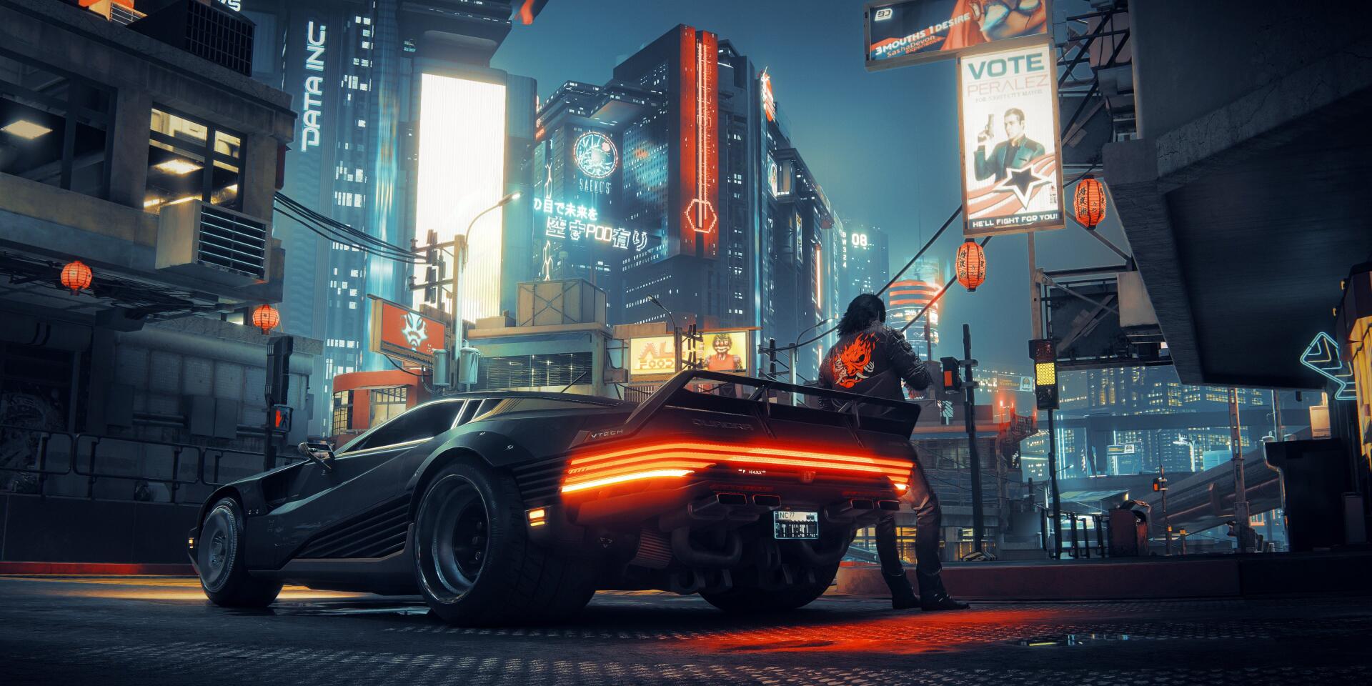 Neon Night City — Cyberpunk 2077: Futuristic Cityscape (2K Quad HD ...