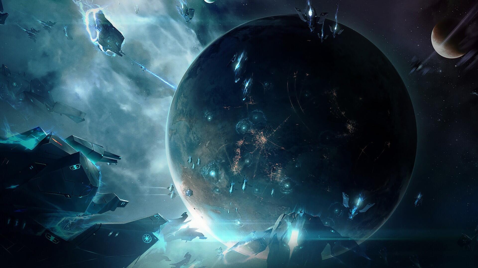 Endless Space 2 — Shattered Orb HD Wallpaper by Thibault Girard