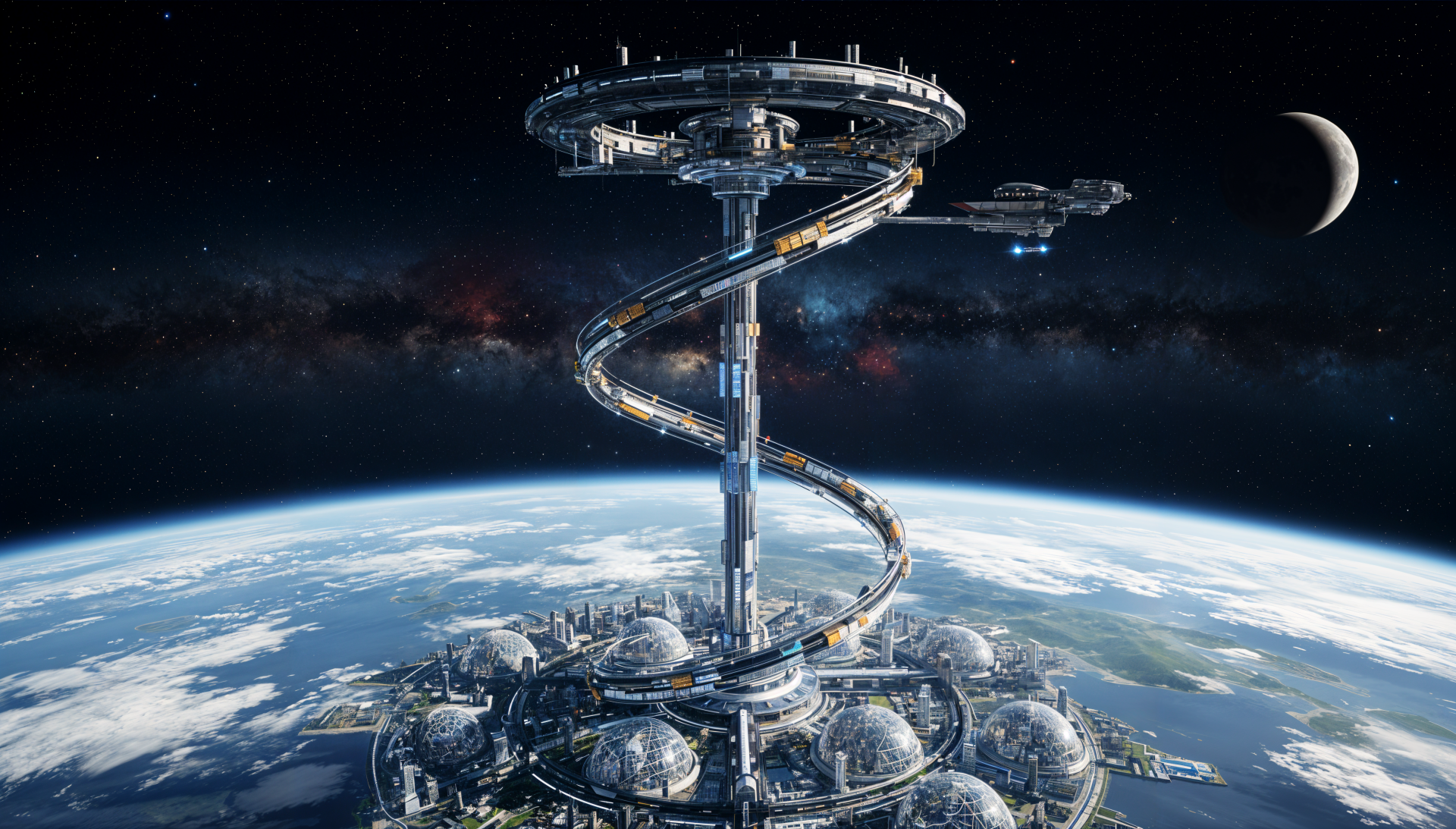 Space Elevator - Desktop Wallpapers, Phone Wallpaper, PFP, Gifs, and More!